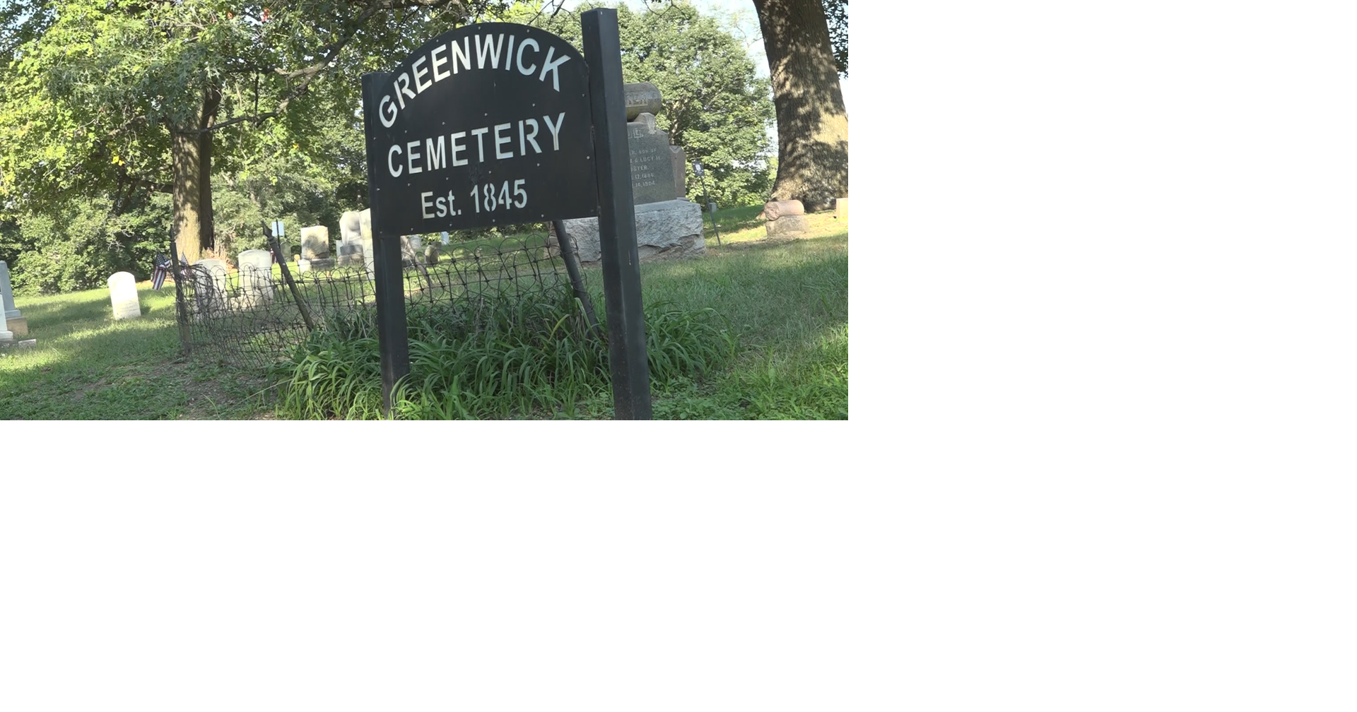 Area preservationist nearing completion of Greenwick Cemetery | News | kq2.com