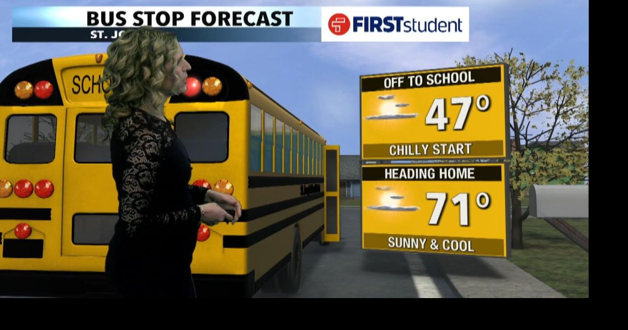 First Student Bus Stop Forecast 10/8/25 | Weather | kq2.com