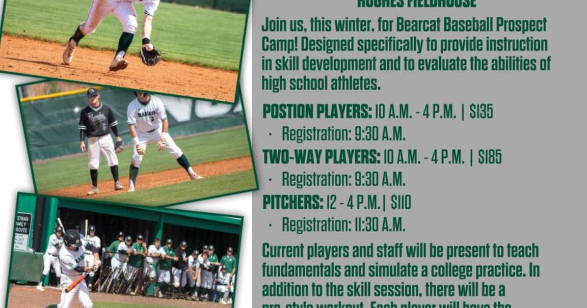 2025 Bearcat Baseball Prospect Camp taking place Jan. 11 | News | kq2.com