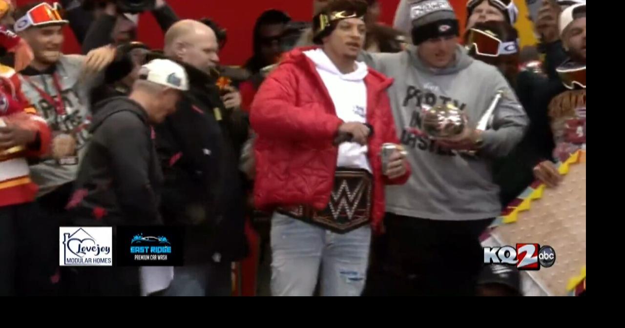 Patrick Mahomes speaking at Parade | Video | kq2.com
