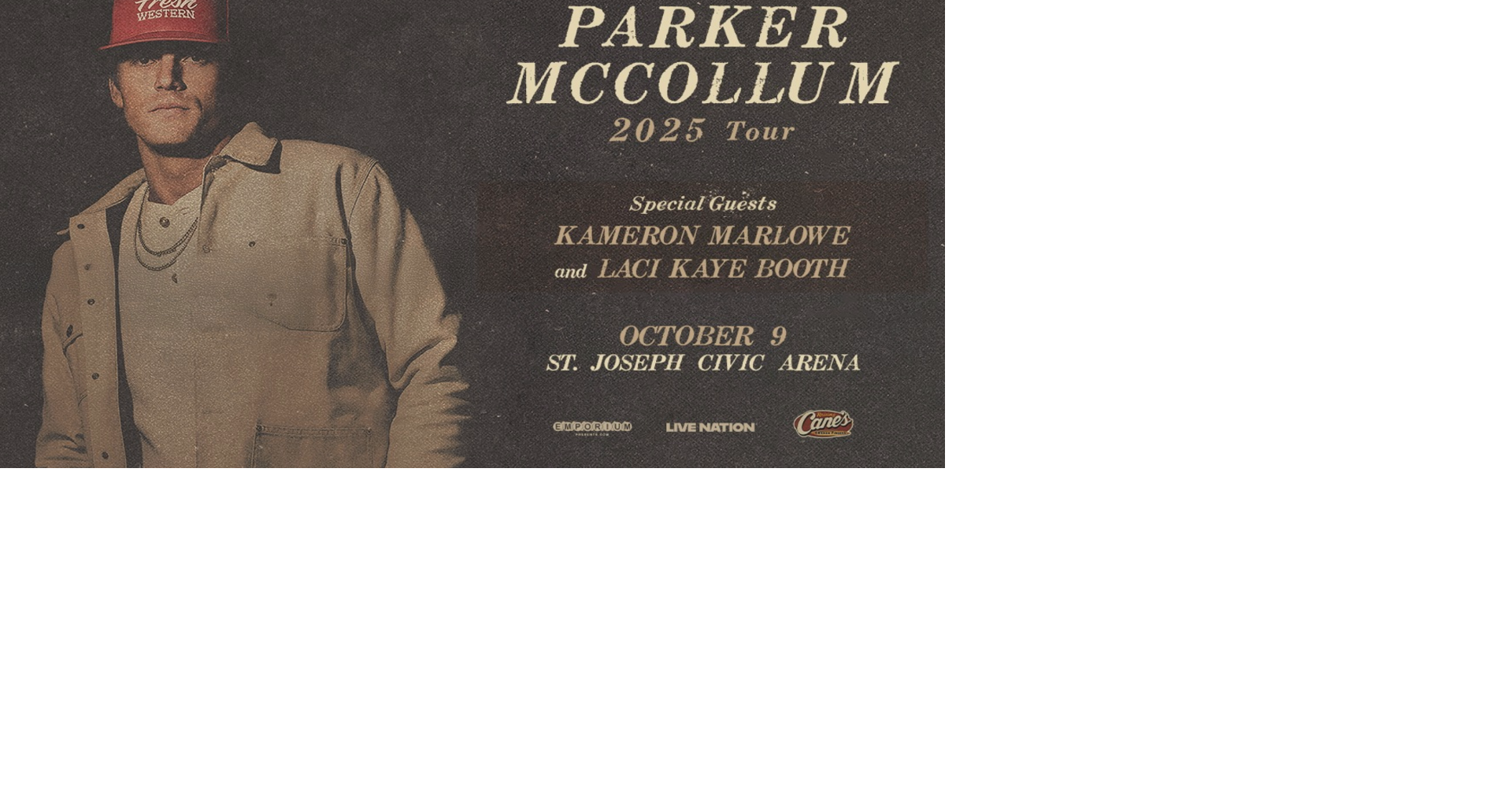 Country singer Parker McCollum performing in St. Joseph | News | kq2.com