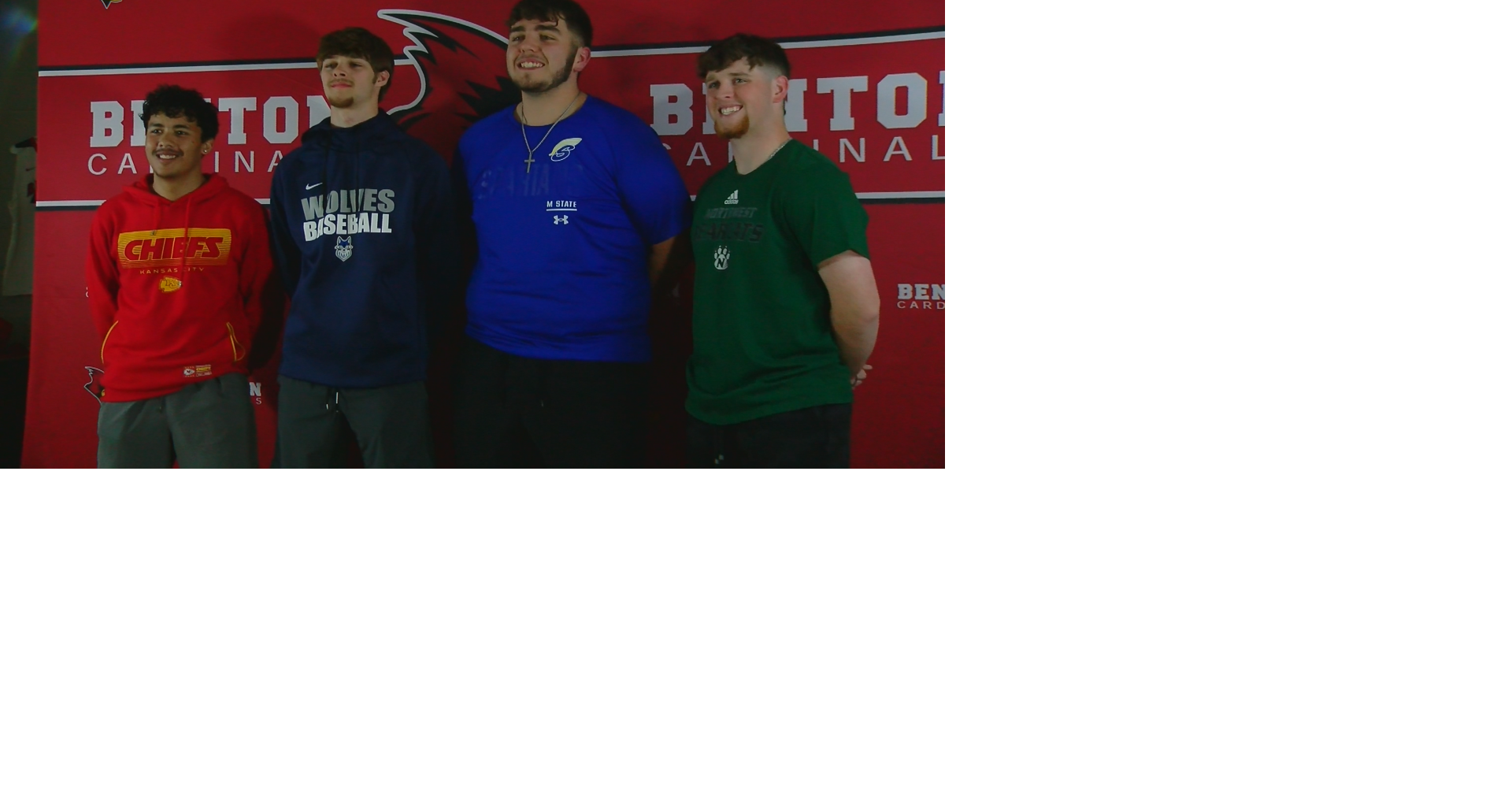 Four Benton High School student athletes have college signings ...