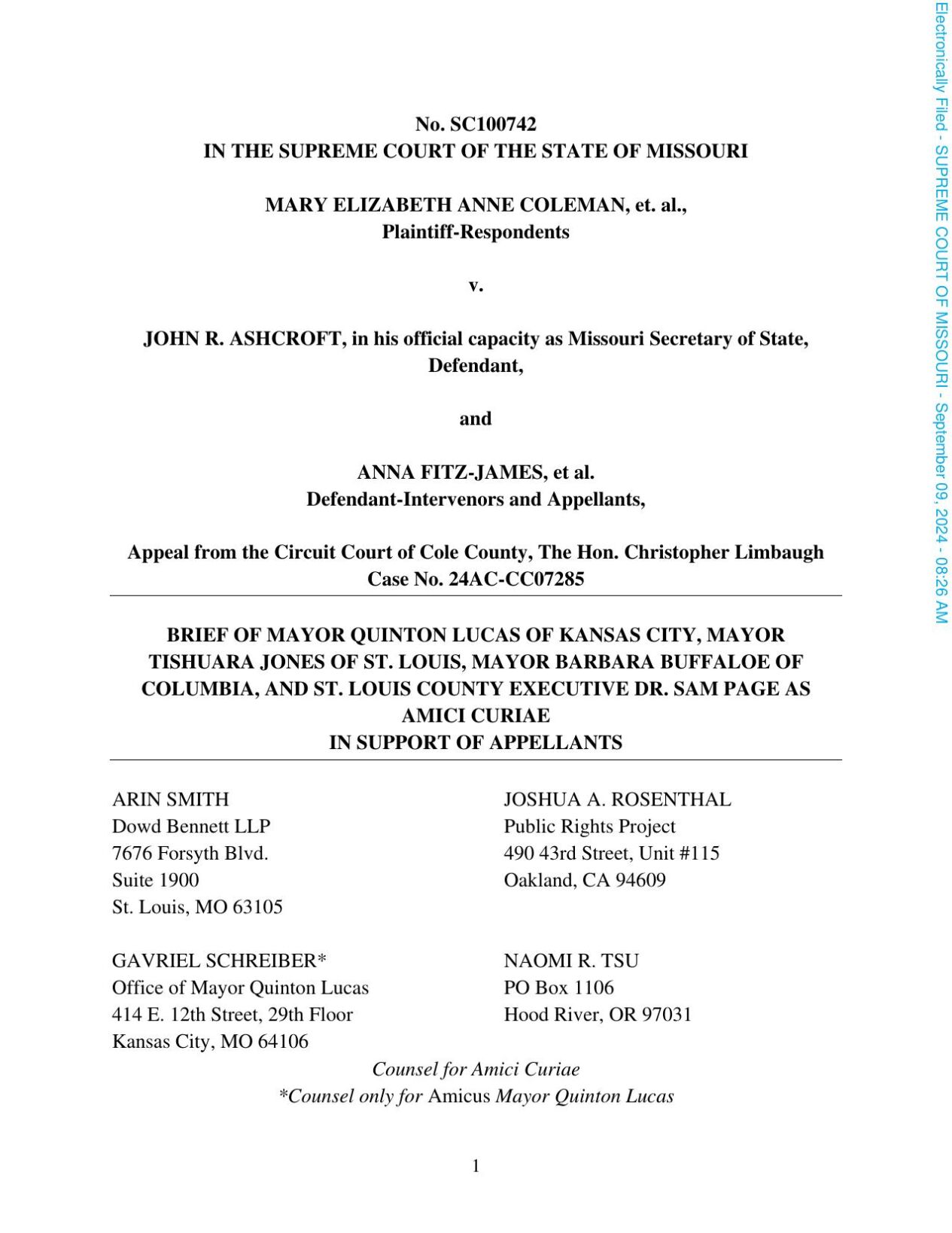 Mo Supreme Court to decide on Amendment 3 "Abortion Rights" Ballot ...