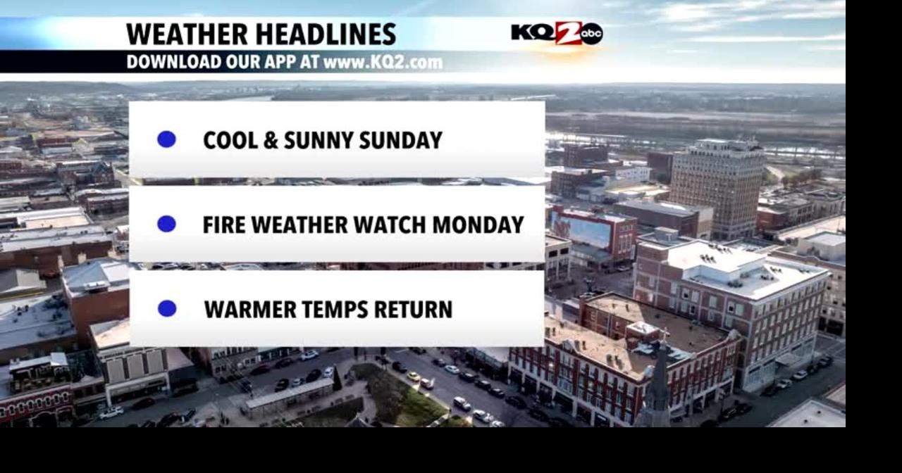 KQ2 Forecast: Cool & sunny for Sunday; Warmer but windy early next week ...