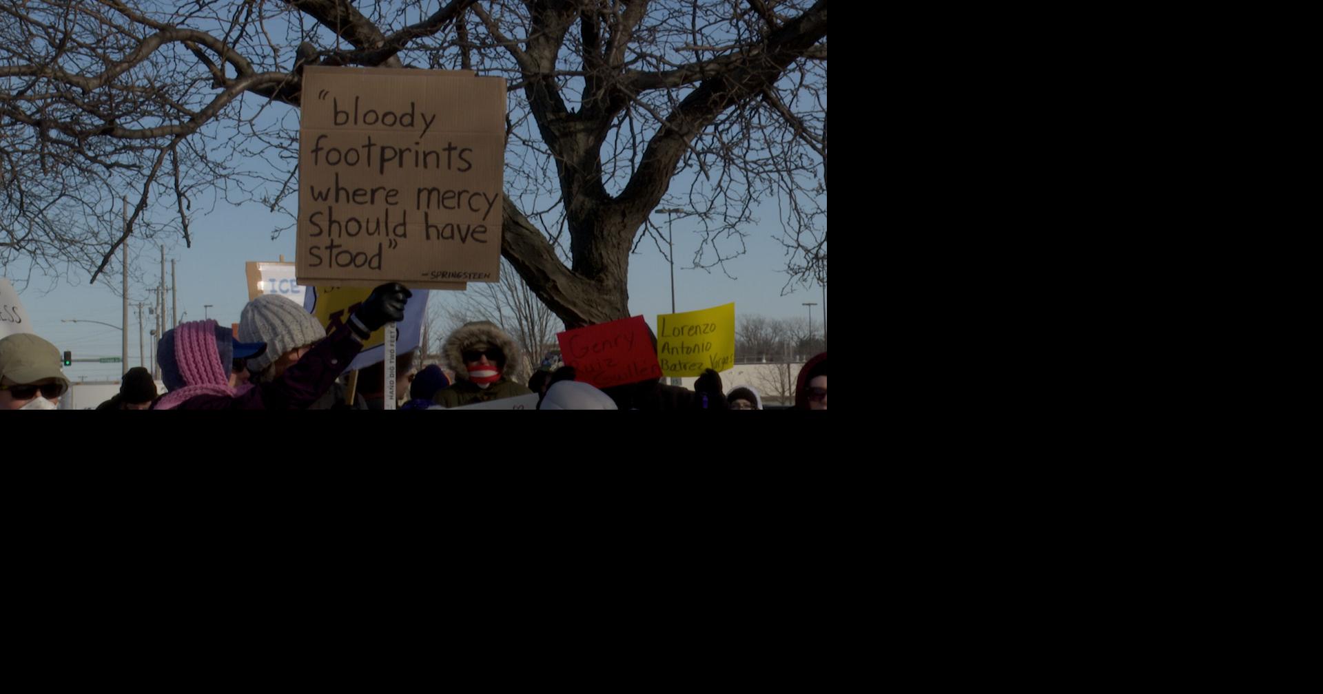 Persisterhood hosts another protest, 'Ice out for Good,' calls for ICE ...