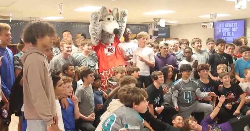 KC Wolf surprises Bode, Robidoux middle school football team | News ...