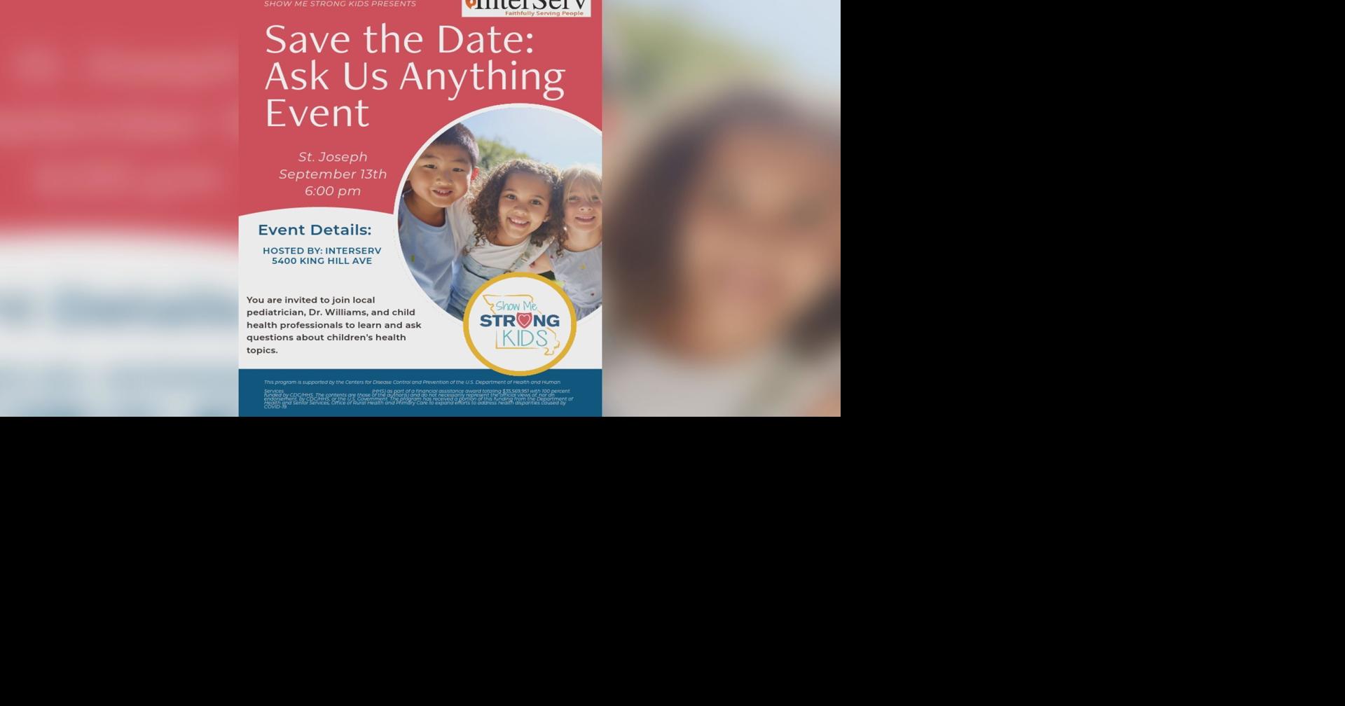 InterServ to Host Show Me Strong Kids Q&A Event | Health | kq2.com