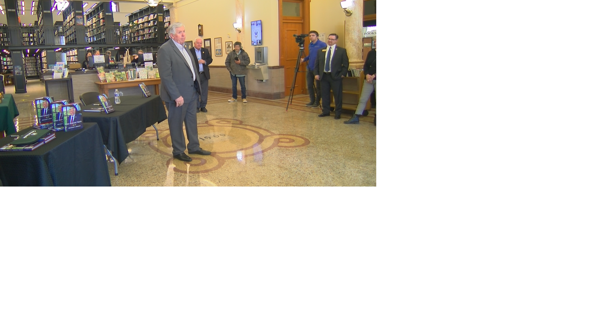 Governor Mike Parson holds book signing, tours Missouri Western Tuesday ...