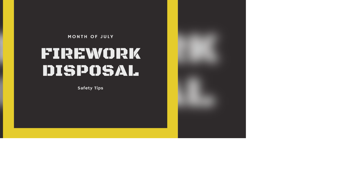 Proper disposal of fireworks according to Homewood Disposal Service ...