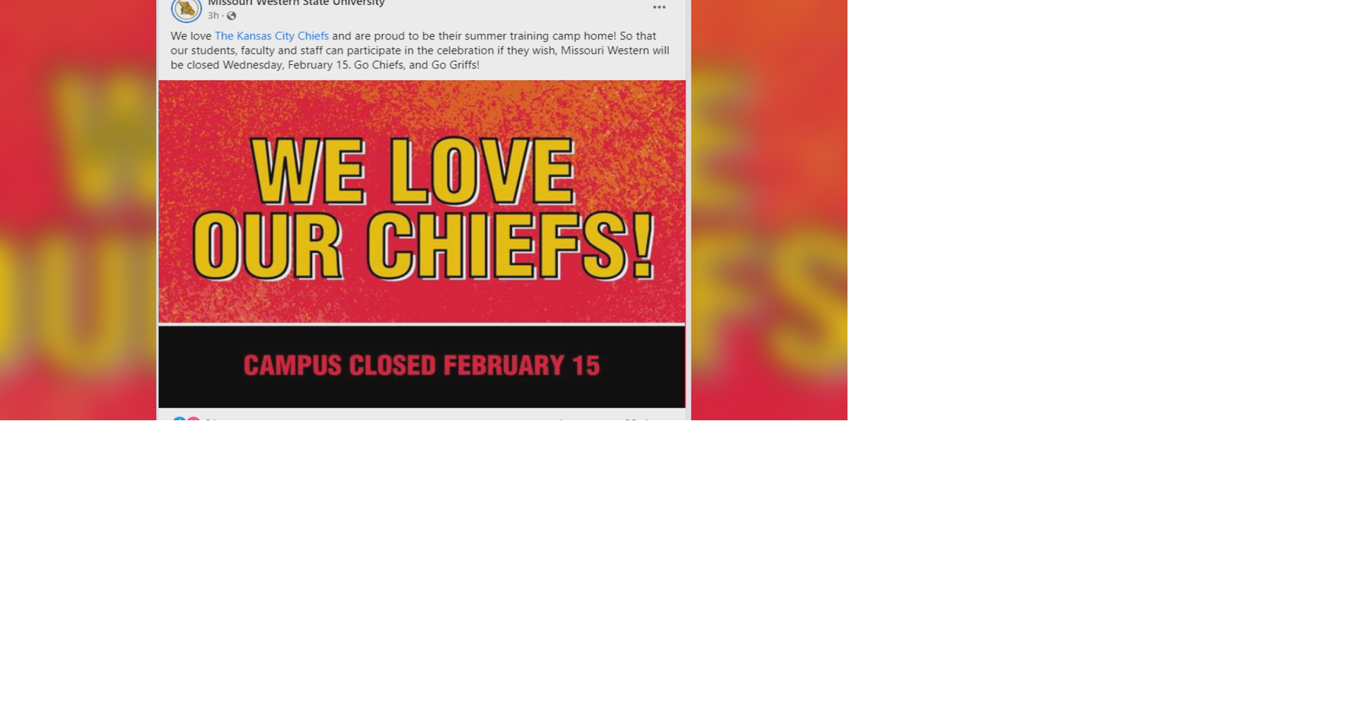 Missouri Western closing campus for Chiefs Super Bowl parade | News ...