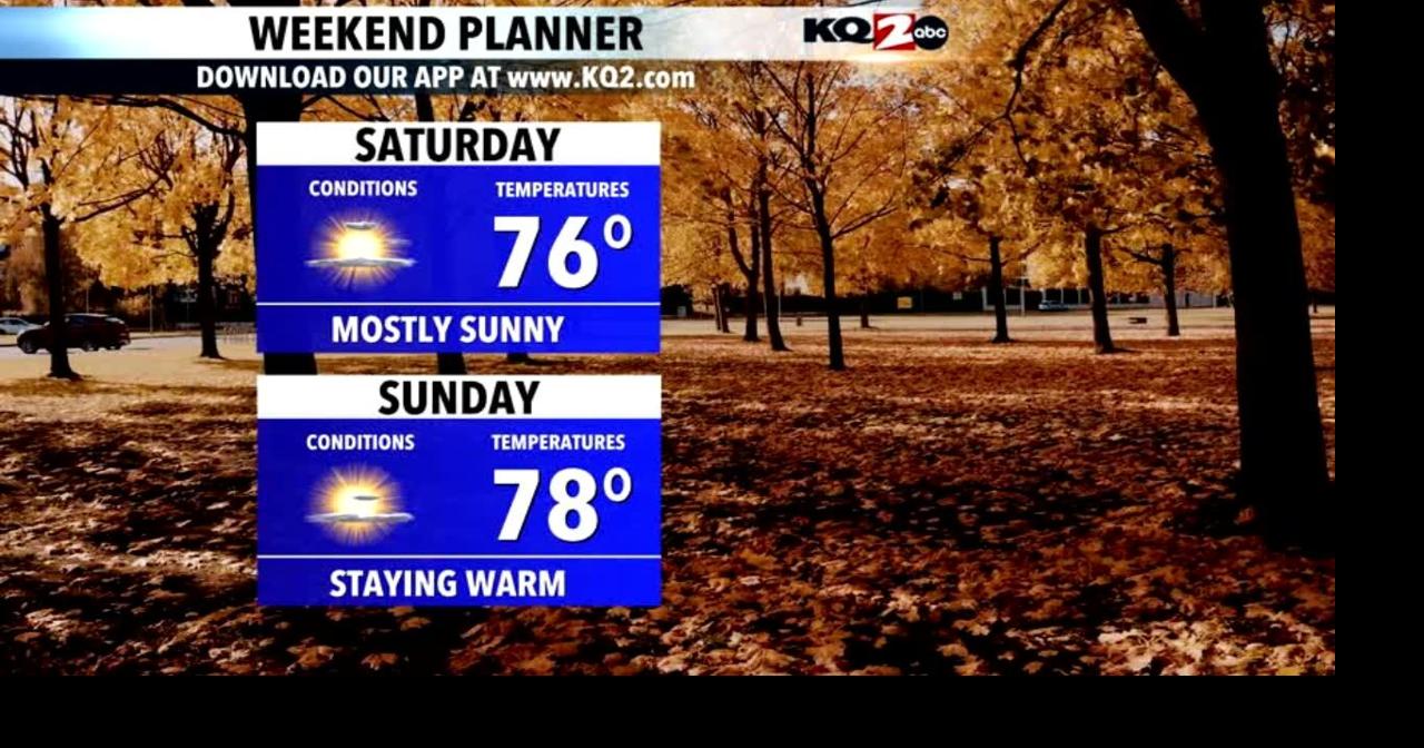 KQ2 Forecast: Nice & mild weekend ahead; Rain chances return on Monday ...