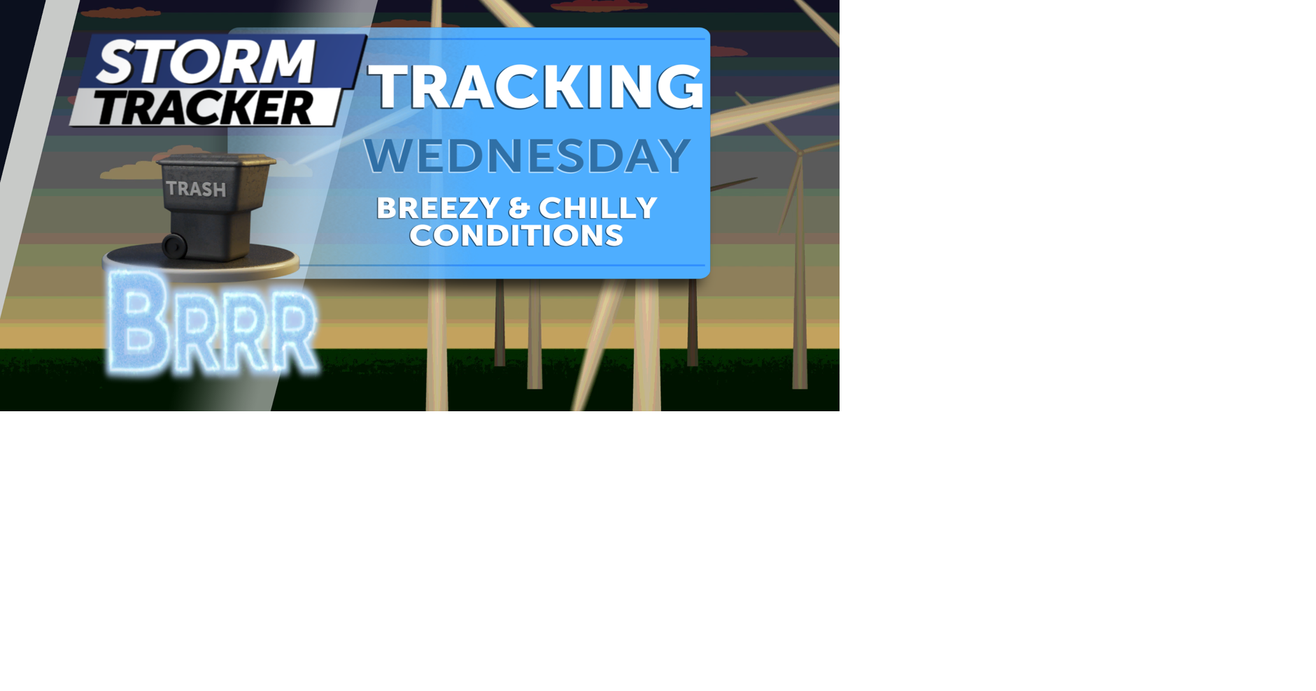 Tracking breezy & cold conditions Wednesday | Weather | kq2.com