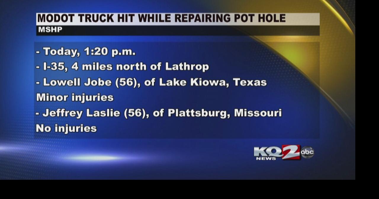 MoDOT truck hit on I-35 Monday afternoon | News | kq2.com