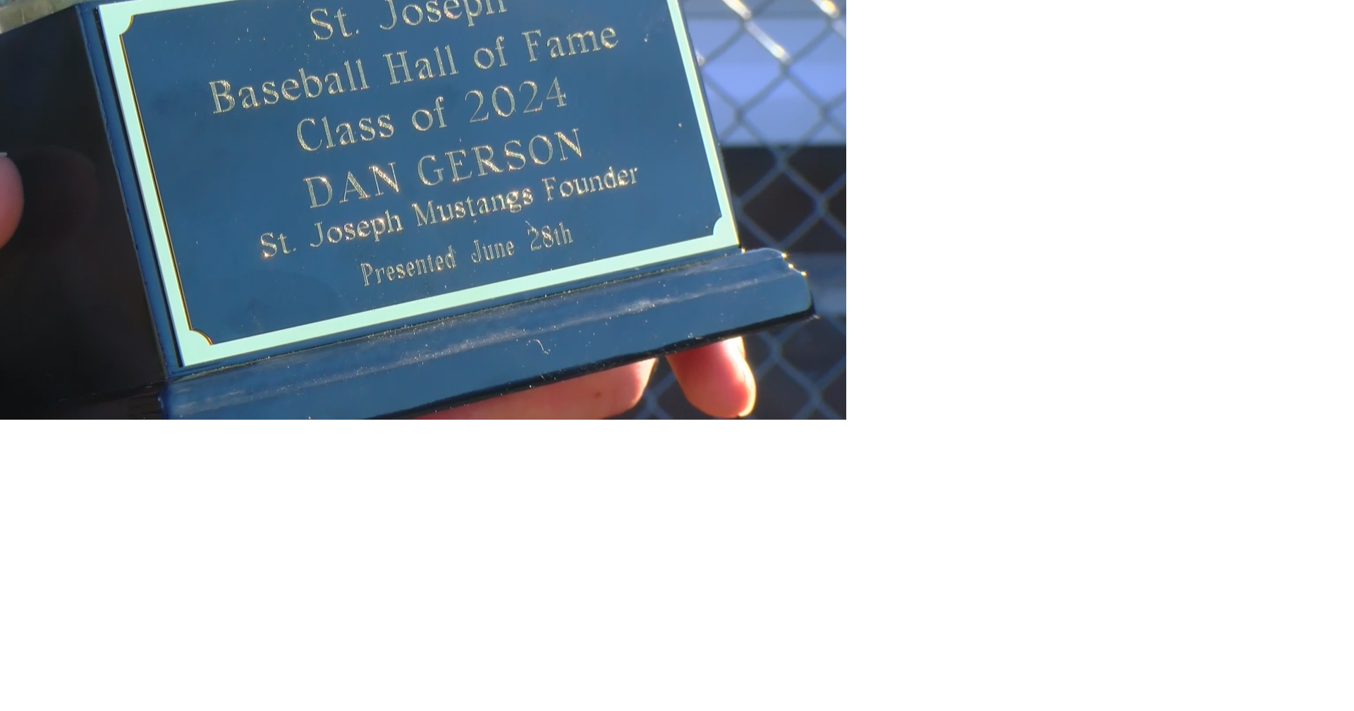 Mustangs induct founder Dan Gerson into St. Joseph Baseball Hall of ...