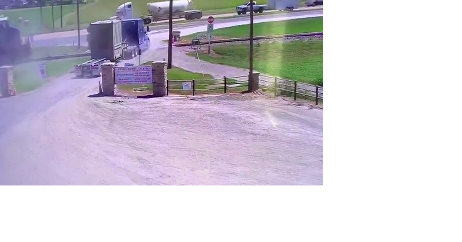 Video shows a sand truck and freight train colliding in Bossier Parish ...