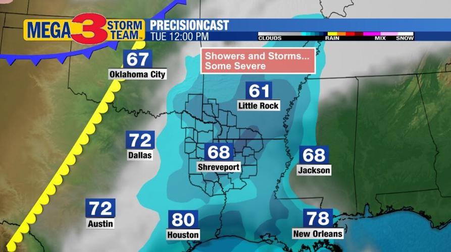 Severe storm threat this coming Tuesday | News | ktbs.com