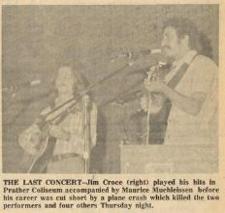 Deadly plane crash that claims singer/songwriter Jim Croce remembered ...