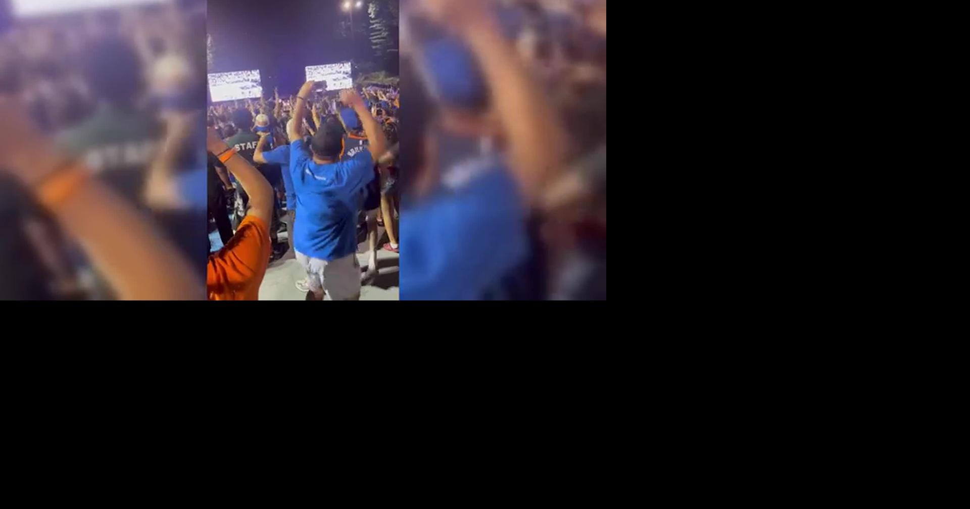 RAW: NY: FANS CHEERING AT CENTRAL PARK WATCH PARTY | National | ktbs.com