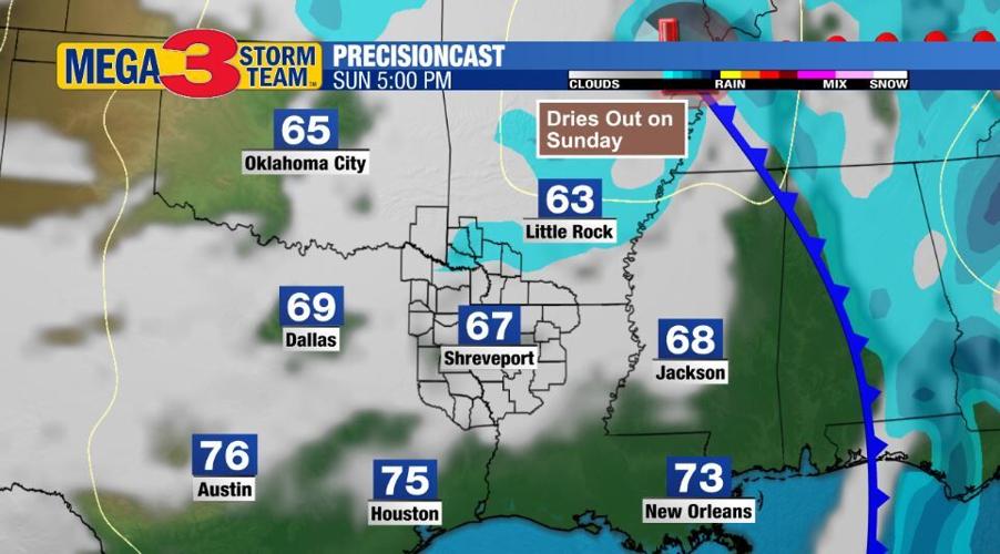 Rain forecast on Friday and Saturday | News | ktbs.com