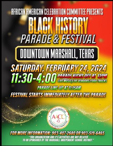 Black History Month parade, festival planned in Marshall | Black ...