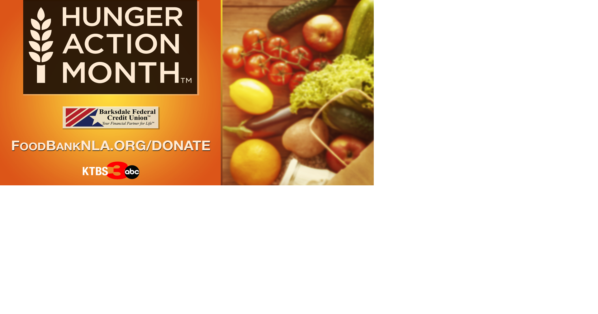 Hunger Action Month | Community | ktbs.com