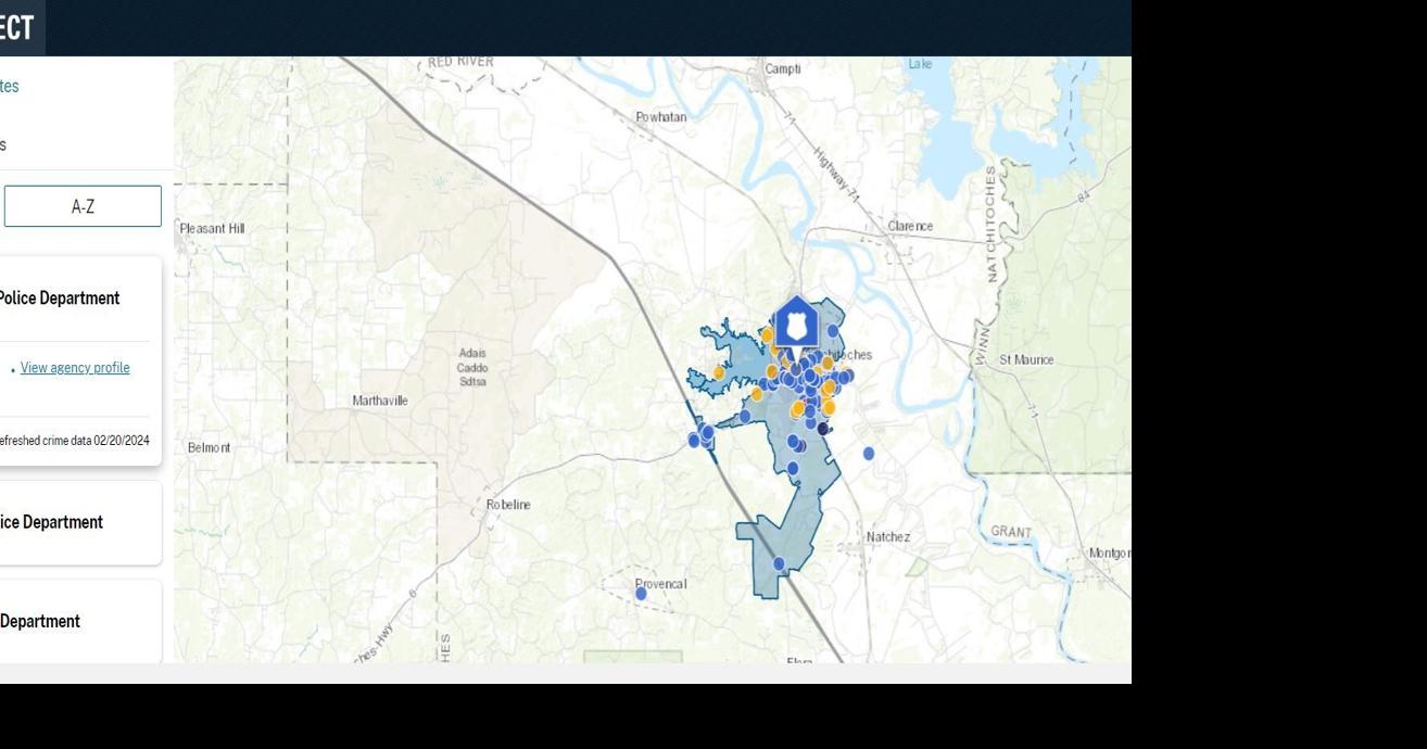 Natchitoches unveils new online crime mapping system | News | ktbs.com