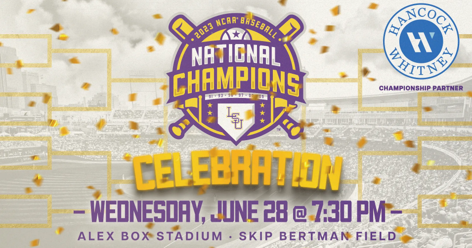 National Championship Celebration set for Wednesday night at Alex Box ...