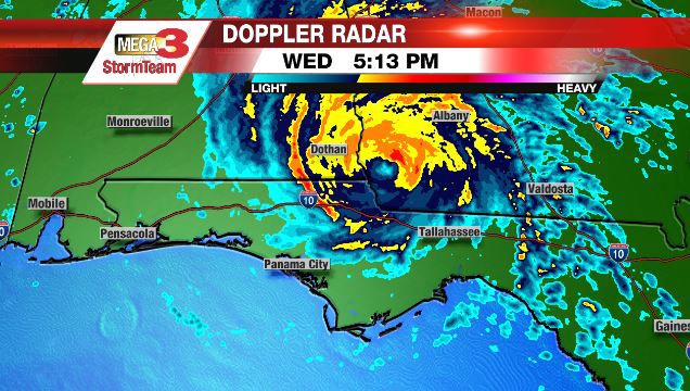 Hurricane Michael weakening in Georgia late this afternoon | StormTeam ...