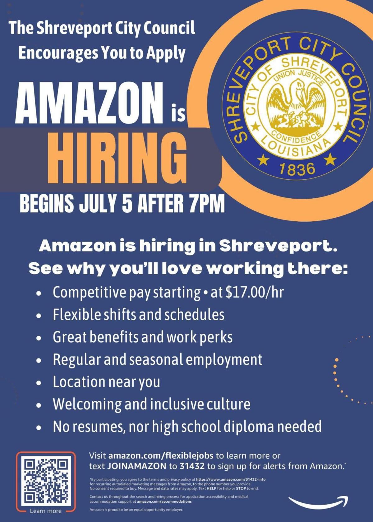 Job applications now accepted for Shreveport Amazon facility | News ...