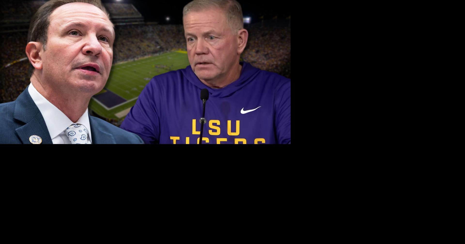 Landry doubles down on claim taxpayers will pay off Brian Kelly ...
