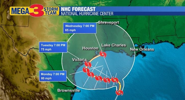 Beta strengthens Friday evening | Hurricane Tracker | ktbs.com