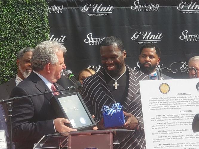 Hundreds attend ceremony welcoming 50 Cent and G-Unit Studios to the ...