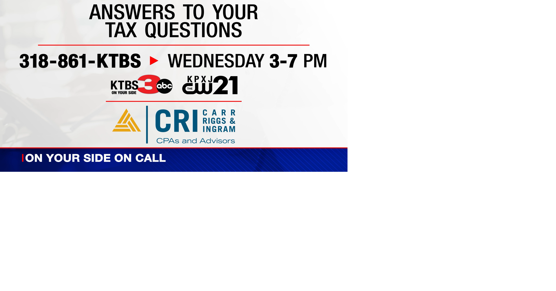 On Your Side On Call - Questions? Carr, Riggs & Ingram has answers | On ...