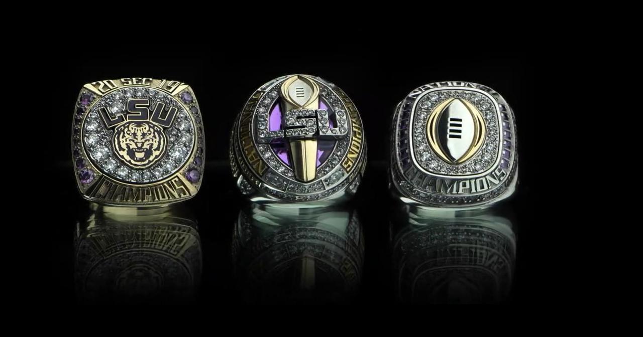 LSU football reveals championship rings for 2019 season | Sports | ktbs.com