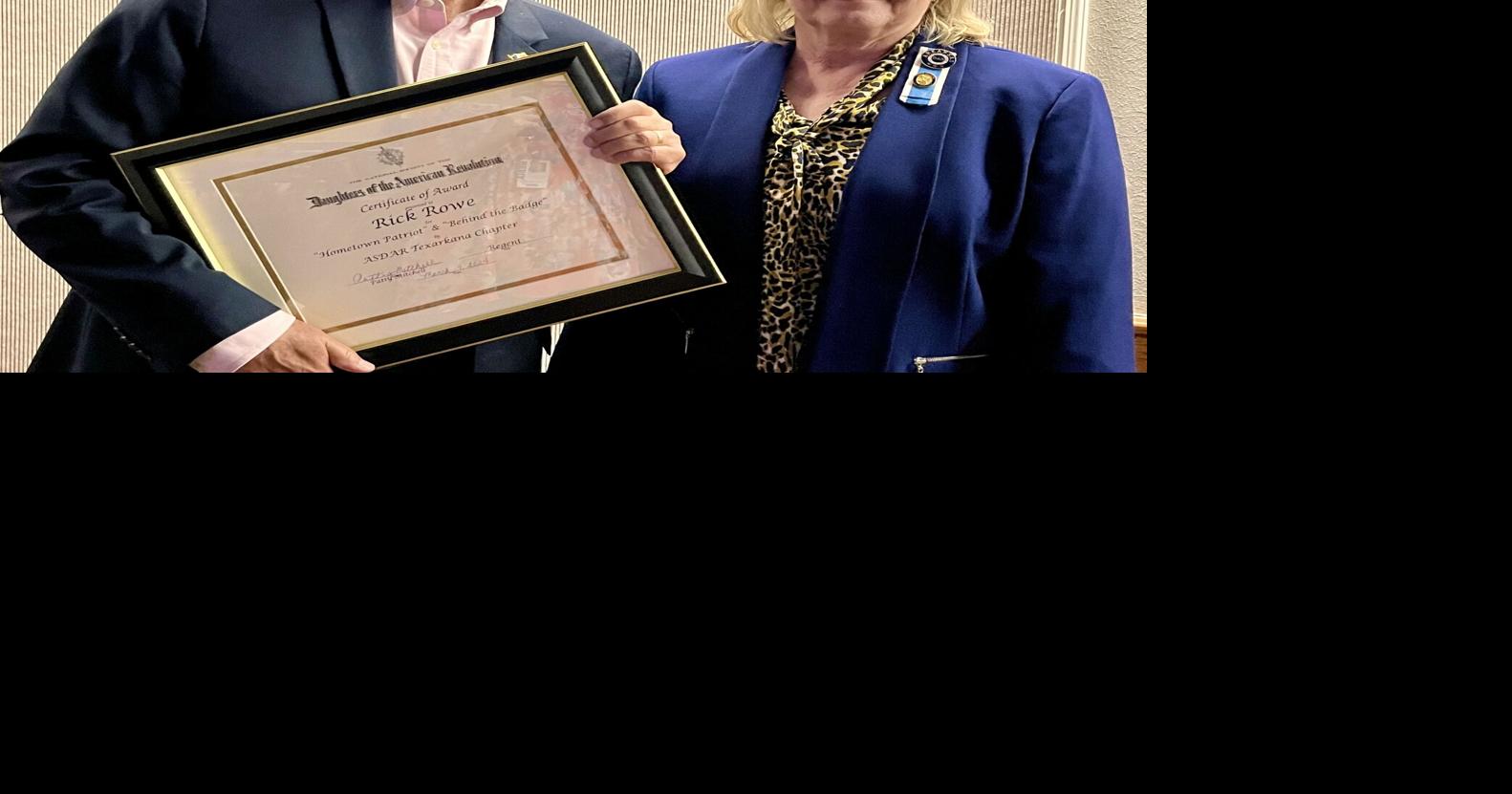 KTBS’ Rick Rowe honored by Daughters of American Revolution | News ...