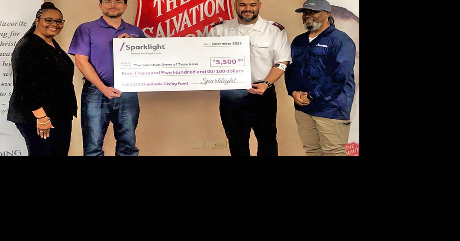 Sparklight awards $5,500 to Salvation Army of Texarkana | Texarkana ...