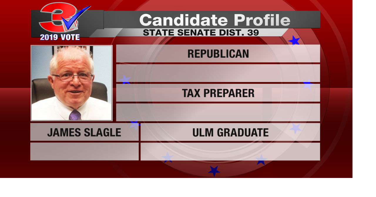 State Senate Dist. 39 - James Slagle | 2019 Vote | ktbs.com