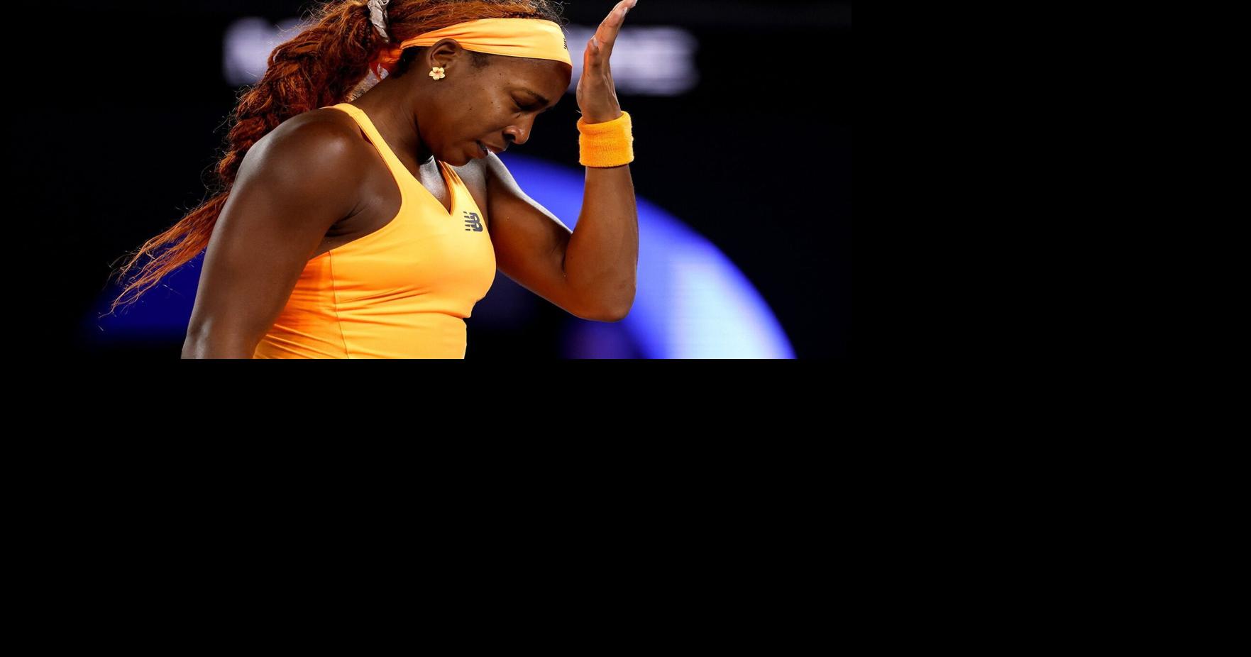 Coco Gauff smashes racket in frustration after 59-minute collapse in ...