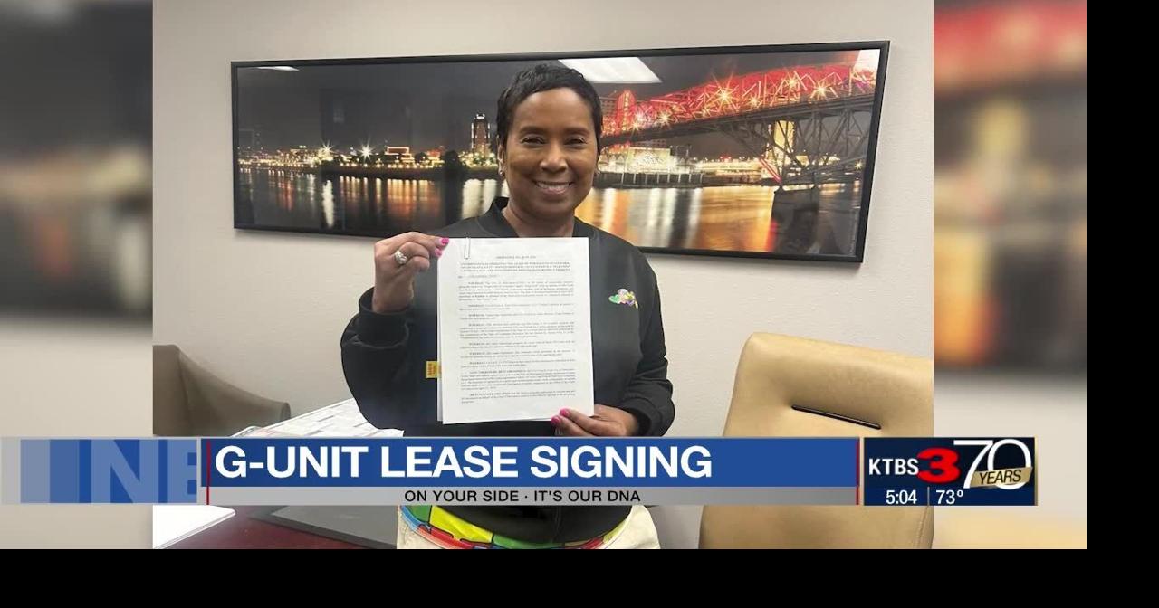 Mayor Arceneaux, city leaders sign G-Unit lease agreement | News | ktbs.com