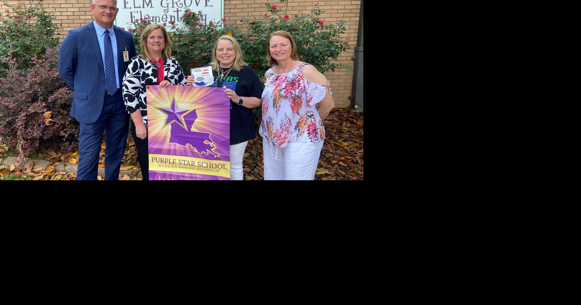 Elm Grove Elementary receives Purple Star School designation ...