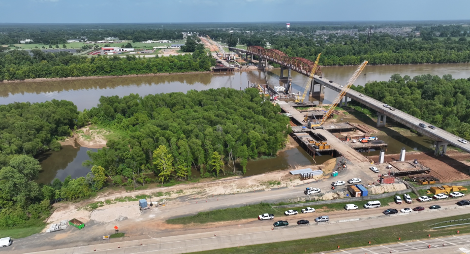 Lane closures anticipated as Jimmie Davis bridge construction ...