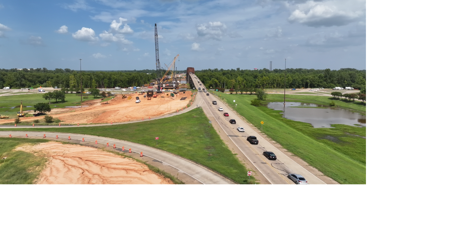 Lane closures anticipated as Jimmie Davis bridge construction ...