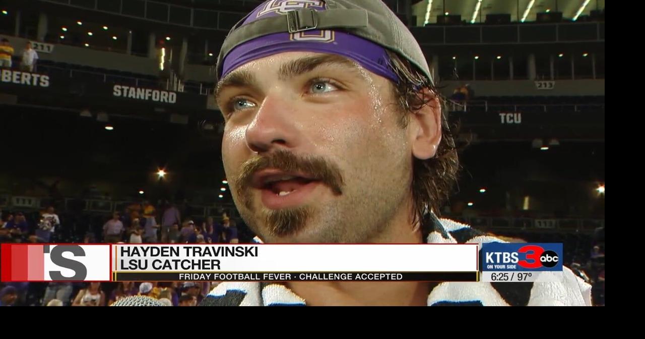 Hayden Travinski celebrates LSU's national championship | | ktbs.com