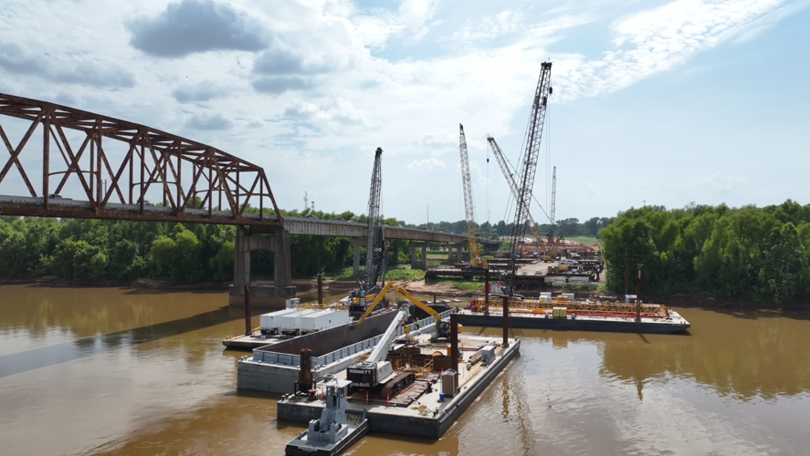 Lane closures anticipated as Jimmie Davis bridge construction ...