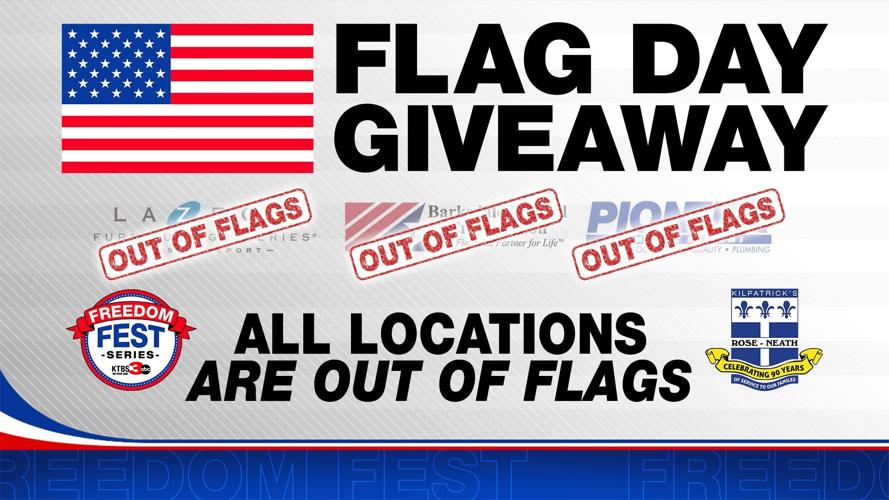 2022 Flag Day Giveaway a HUGE success | Freedom Fest | ktbs.com