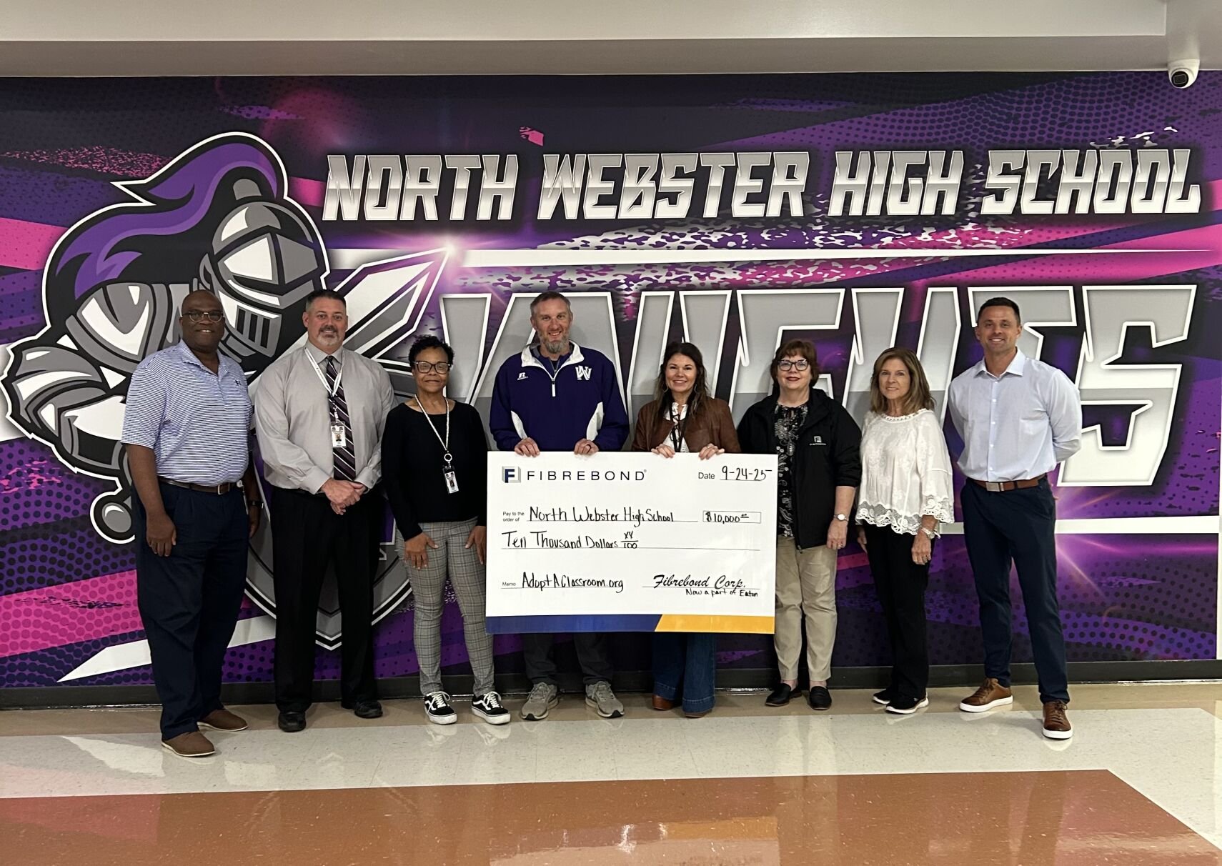 Fibrebond donates $10,000 to support STEM at North Webster High | News ...