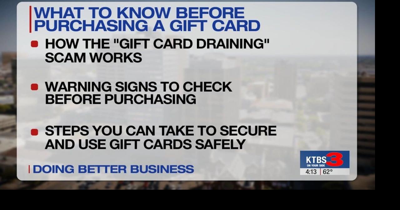 Doing Better Business: Gift card draining | Doing Better Business ...