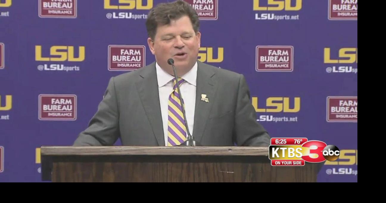 Scott Woodward introduced as LSU Athletics Director | News | ktbs.com