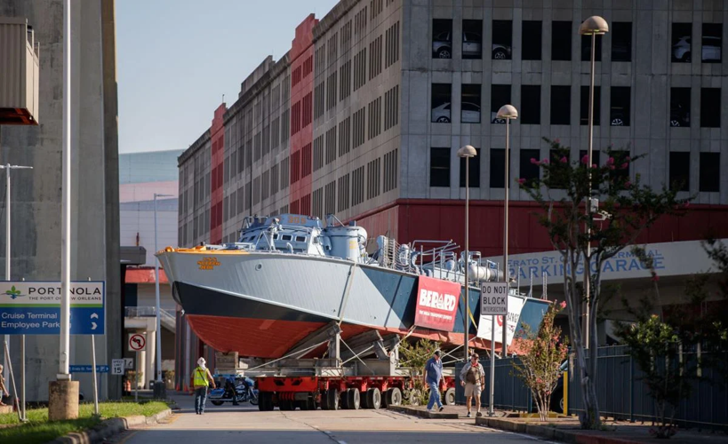 Photos: PT 305 boat returns home to The National World War II Museum in ...