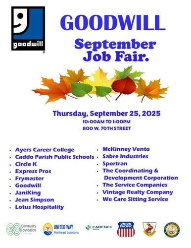 Goodwill job fair set for Thursday | Business | ktbs.com